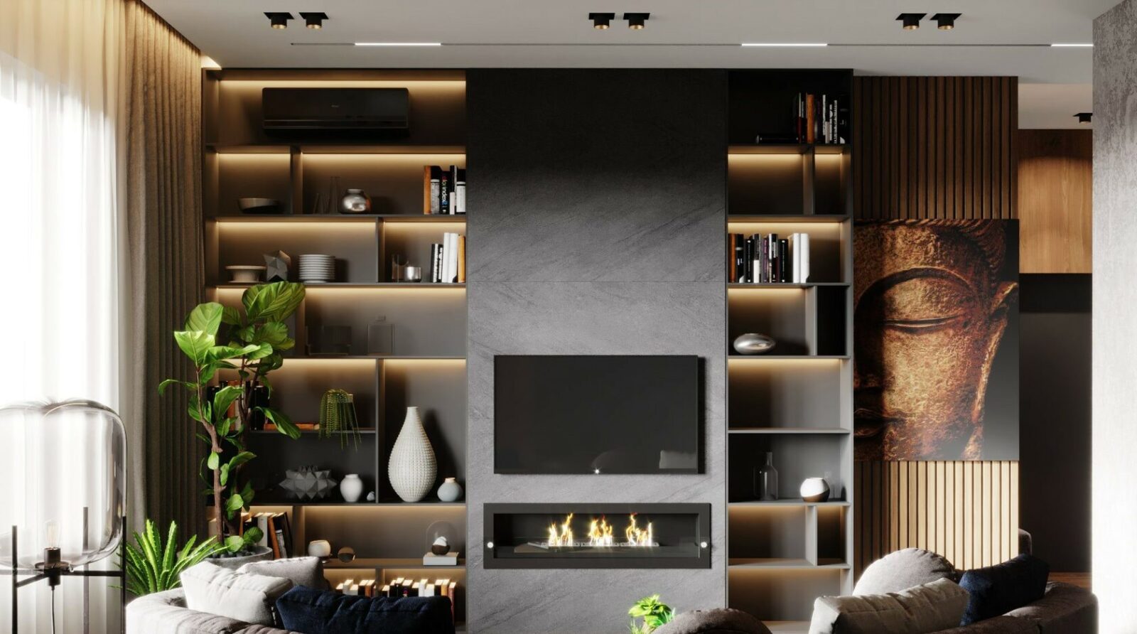 Tv Stend modelləri müasir üslubda | Lux Concept